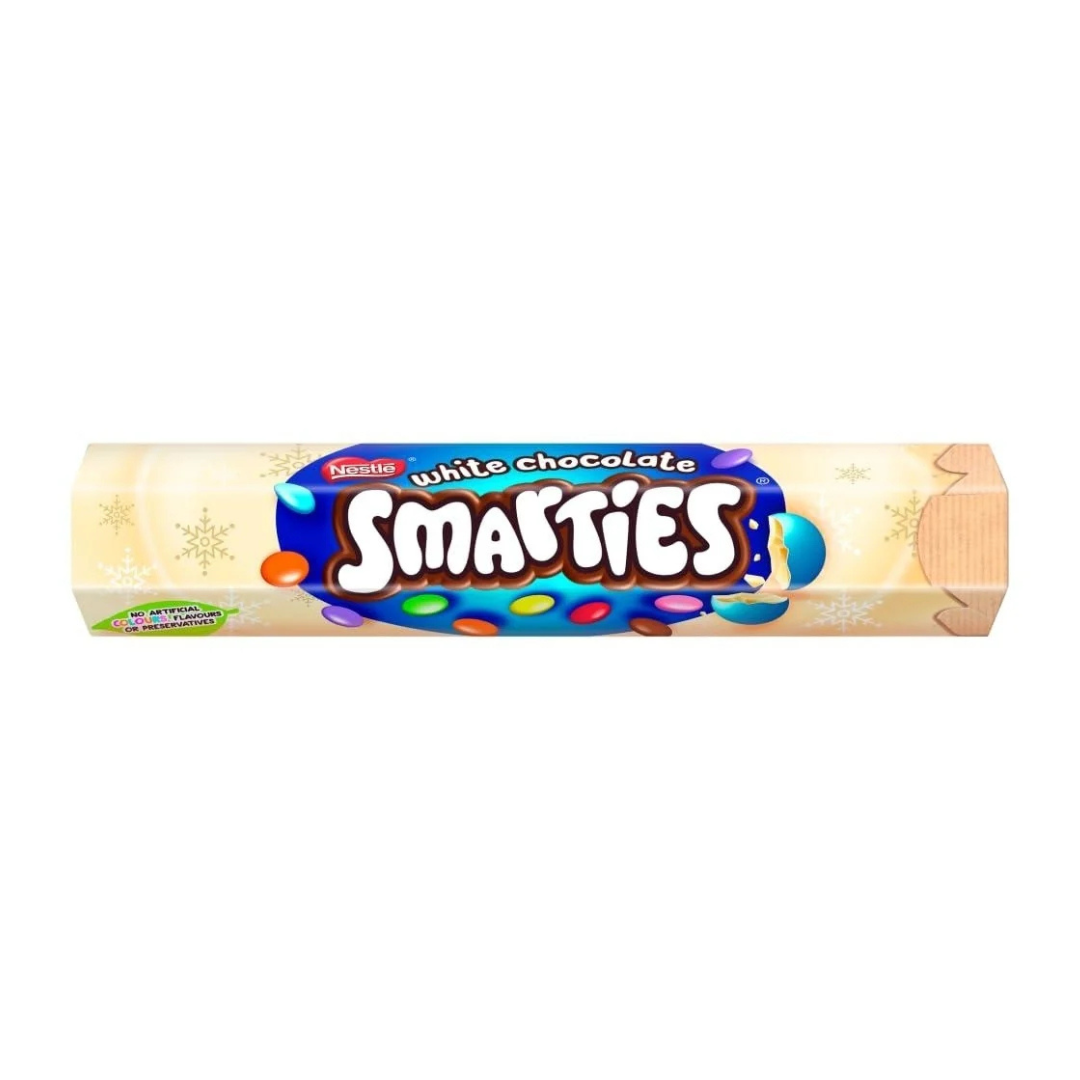 [BestBefore-30Jun2025] Nestlé Smarties White Chocolate Giant Tube 120g ...