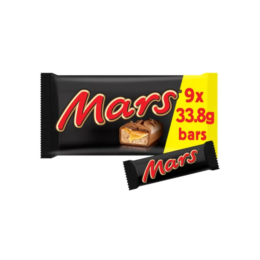 Mars Milk Chocolate Snack Bars Multipack 9 x 33.8g – Food Variety